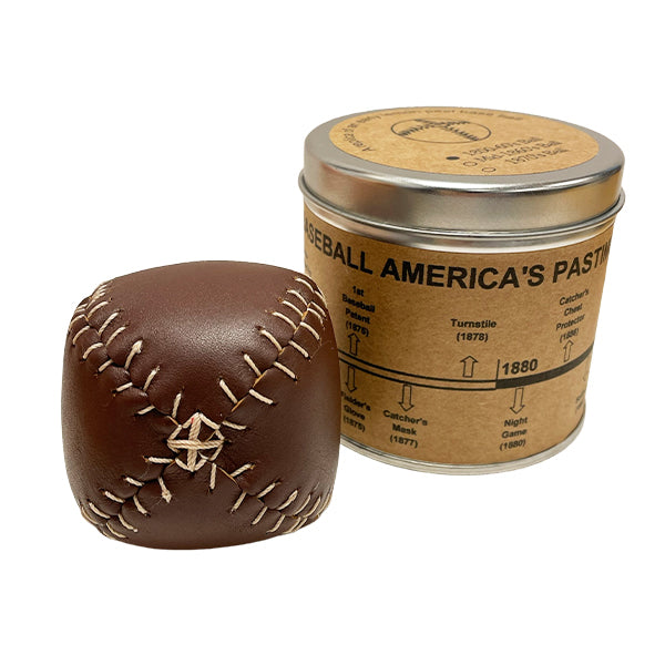 1850's Tan Lemon Peel Leather Baseball