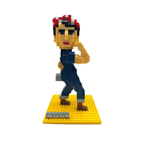 Rosie the Riveter Mini Building Blocks