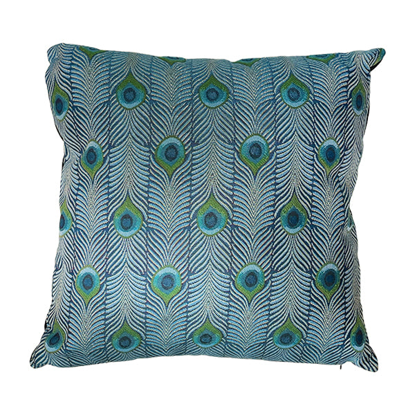Louis C. Tiffany Peacock Square Pillow