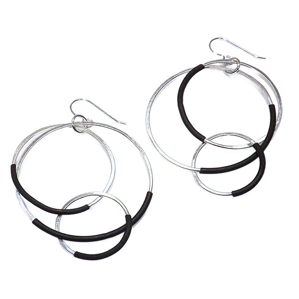 Double Circle Loops Earrings
