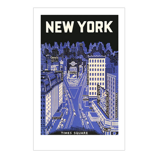 New York Times Square Blue Magnet